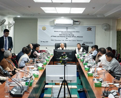 Union Minister reviews power sector in Mizoram, calls for faster smart ...