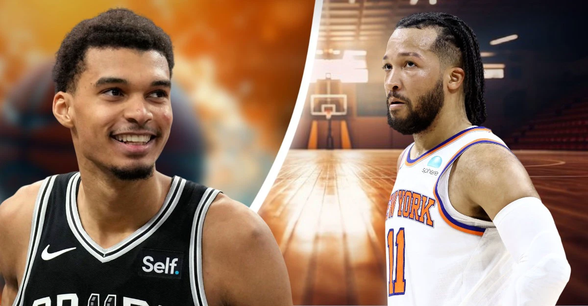 Victor Wembanyama's Spurs Introducing Knicks With Cartoon Music Leaves ...