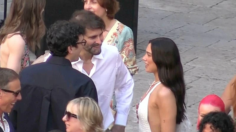 Dua Lipa and Callum Turner celebrate with guests at Sicily wedding ...