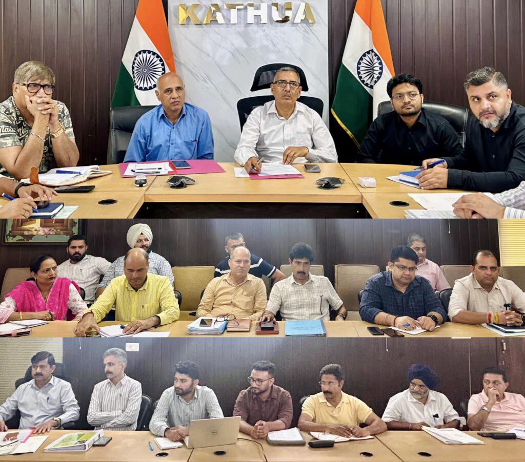 DC Kathua reviews progress under Jal Sanchay Jan Bhagidari Abhiyan 2.0 ...