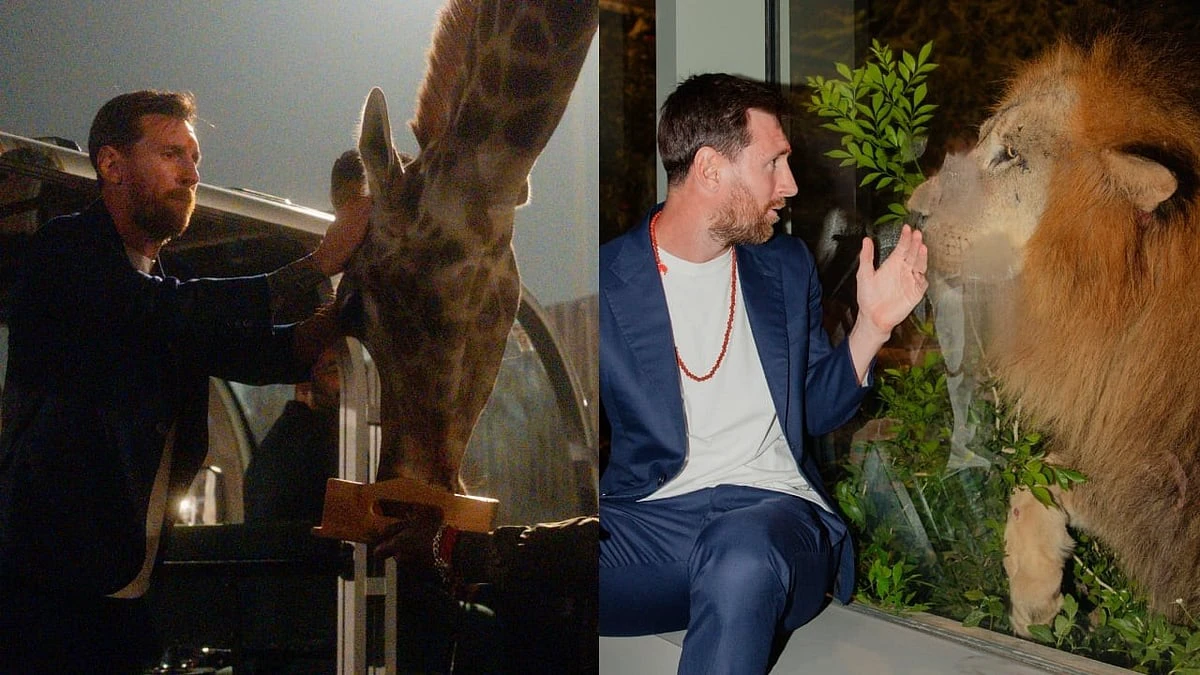 In Pics| Lionel Messi's wildlife experience at Anant Ambani's Vantara ...