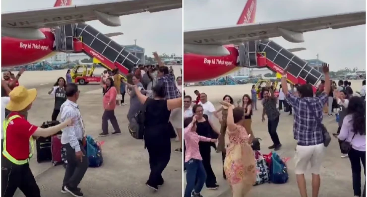 Garba on the Tarmac: Viral Vietnam Airport Video Sparks Online Debate ...
