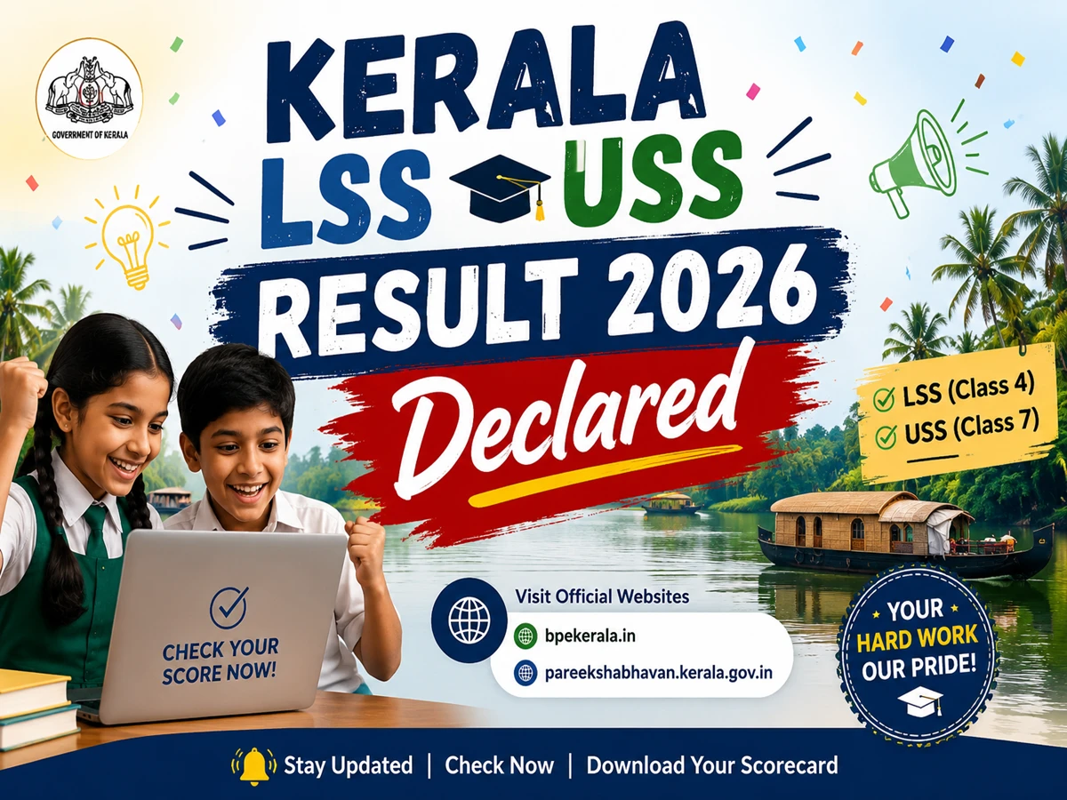 Kerala LSS USS Result 2026 Declared: Official Website Not Working? Here ...