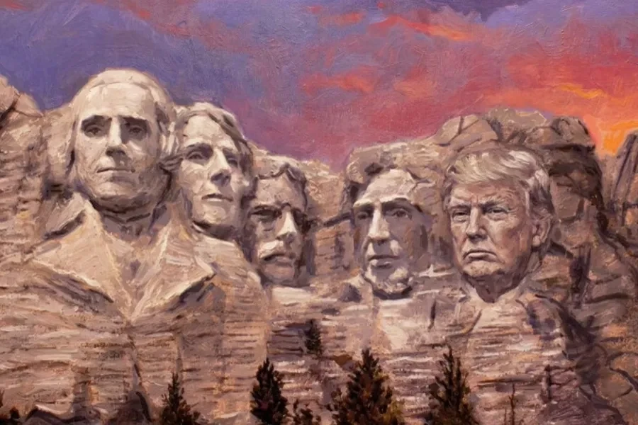 Trump puts himself on Mount Rushmore again; viral post sparks questions ...