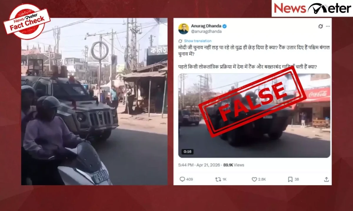 Fact Check: West Bengal polls - CRPF convoy in Bengal? No, video is ...