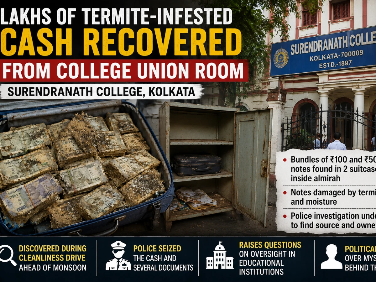 Lakhs of Termite-Infested Currency Found in Surendranath College ...