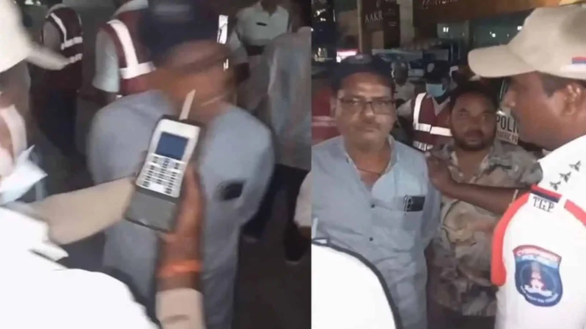 Cyberabad cop slaps man during drunk driving test at Gachibowli | Dailyhunt