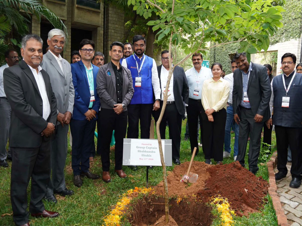 Group Captain Shubhanshu Shukla highlights earth conservation at ...