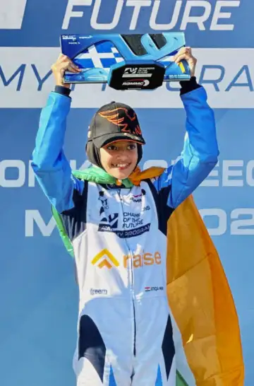 Indian national anthem in Greece: Atiqa Mir races to dominant win ...