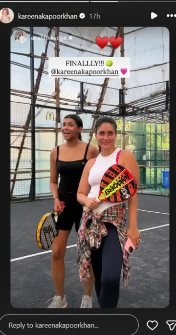 "Never say never": Kareena Kapoor Khan tries her hand at paddle ball ...