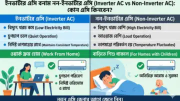 Inverter AC vs Non Inverter AC: ওয়ার্ক ফ্রম হোম বা বাড়িতে শিশু থাকলে ...