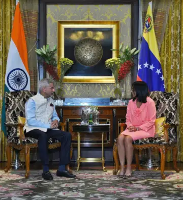 S.Jaishankar Meets Venezuela's Acting President Delcy Rodríguez in New ...