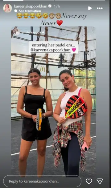 "Never say never": Kareena Kapoor Khan tries her hand at paddle ball ...