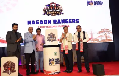 CM Himanta Biswa Sarma unveils Logo and Trophy of Assam Premier League ...