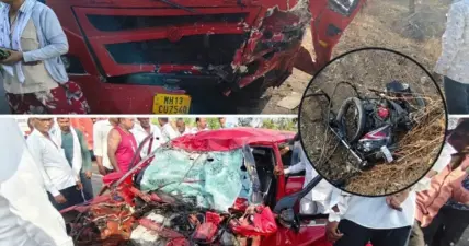 Six People Killed in Major Car and Motorcycle Collision in Maharashtra ...
