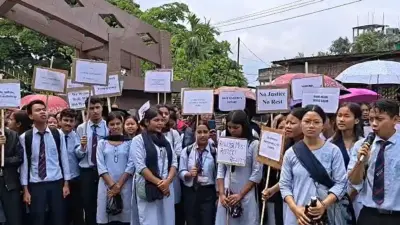 Haflong college students protest result discrepancies, lock gates over ...