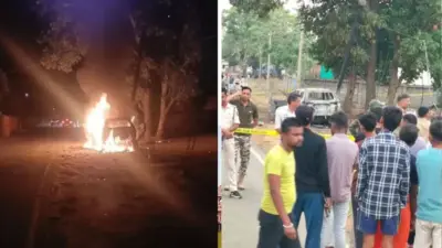 BJP leader burnt alive inside car; four arrested | Dailyhunt