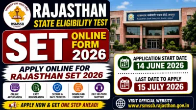 Rajasthan State Eligibility Test SET Online Form 2026 | Dailyhunt