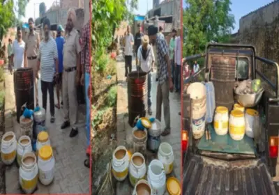 Excise department raids in two villages, seizes 2000 litres of Lahan ...