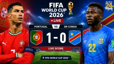 [FIFA LIVE Score] Portugal vs DR Congo: POR 1-0 COD; Joao Neves scores ...