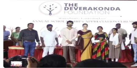 Actors Vijay Deverakonda, Rashmika Mandanna award scholarships to 180 ...
