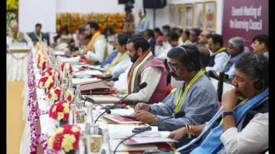 Nayab Saini attends NITI Aayog Governing Council meeting, stresses ...
