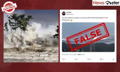 Fact Check: Tsunami waves spotted in Philippines after earthquake? No ...