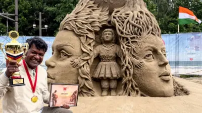 Pattnaik Wins Russia's Top Sand Honor | Dailyhunt