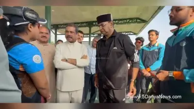 Dharmendra Pradhan interacts with athletes, reviews education ...