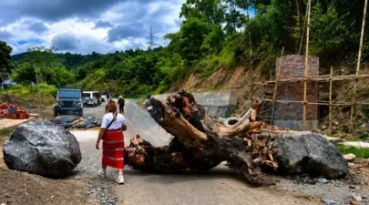 Manipur's NH-202 shut as Ukhrul groups protest forces' 'high-handedness ...