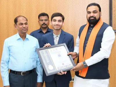 Bihar CM Samrat Choudhary felicitates Reyan MD for double gold at ...