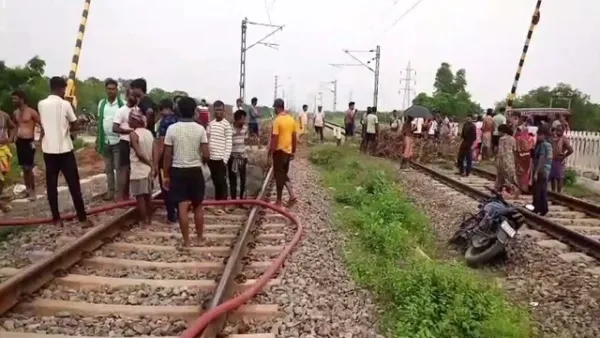 Man dies after being hit by train, irate locals stage protest, set ...