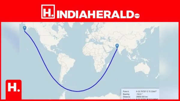 This Impossible-Looking Line Connects India and the USA Entirely Across ...