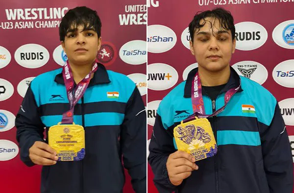 Mansi Lather and Kajal Win Gold at U23 Asian Wrestling Championships in ...