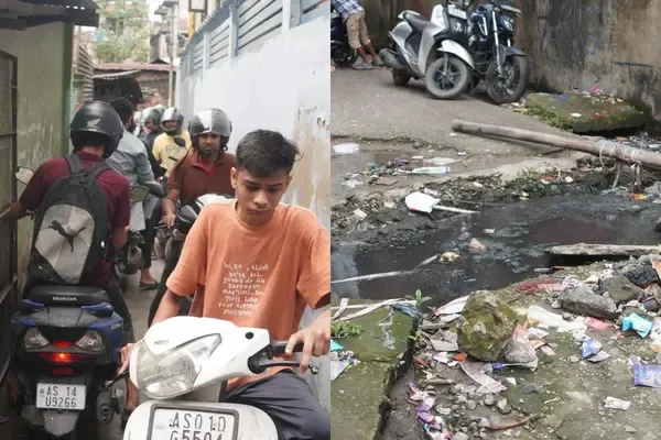 Aloo Godown Road in Guwahati's Athgaon Turns Into Hazard Zone After ...