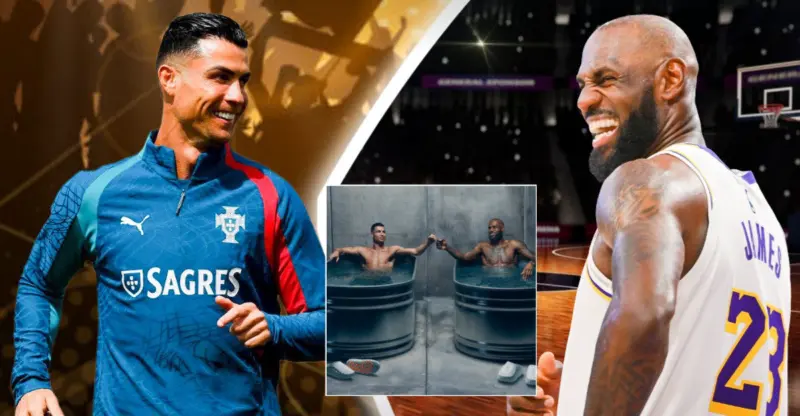 Nike's LeBron James & Cristiano Ronaldo's Cold Tub Moment Breaks the ...