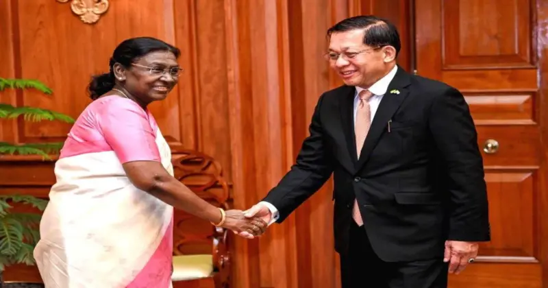 President Murmu Meets Myanmar President, Stresses Peace And Bilateral ...