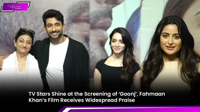 TV Stars Shine at the Screening of 'Goonj', Fahmaan Khan's Film ...