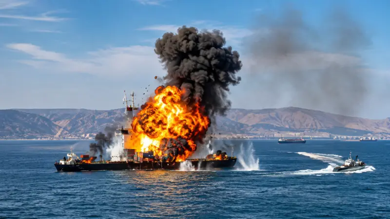 Missile Strike on Cargo Ship Near Iraq? Iran Claims Responsibility for ...