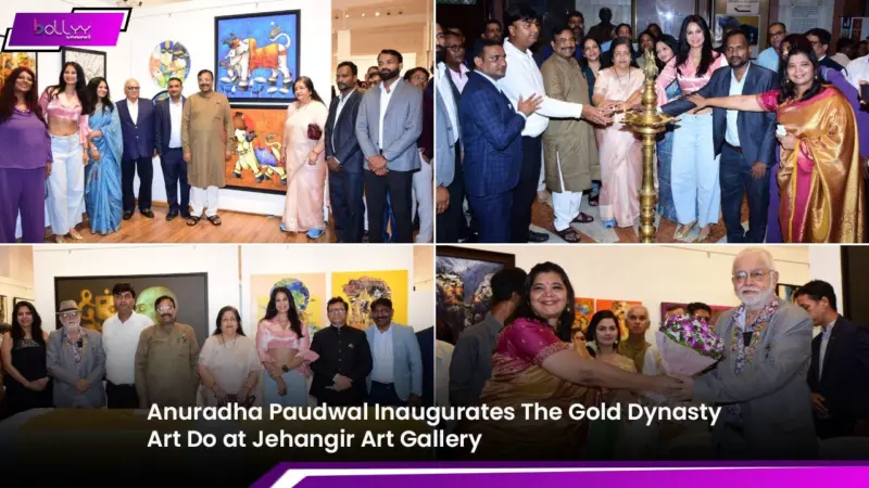 Anuradha Paudwal Inaugurates The Gold Dynasty Art Do at Jehangir Art ...