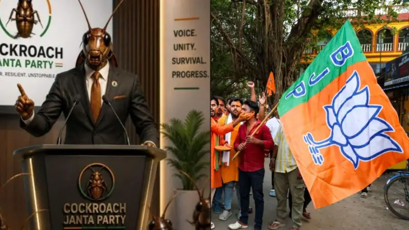 Only 9% Followers From India: BJP targets viral 'Cockroach Janta Party ...
