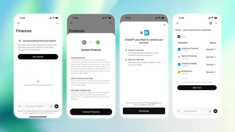 You can now connect bank accounts, track spending and ask personal ...