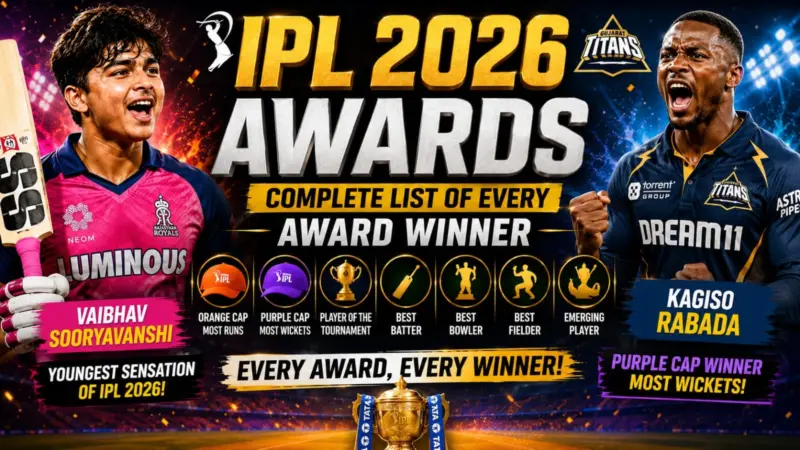 IPL 2026 Awards - Complete list of every award winner from orange cap ...