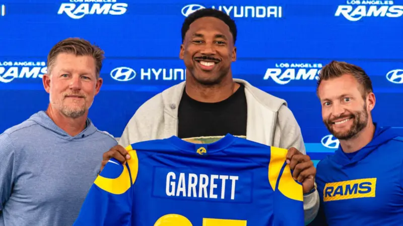 Sean McVay's Grin After Myles Garrett Trade a Stark Contrast to Ty ...
