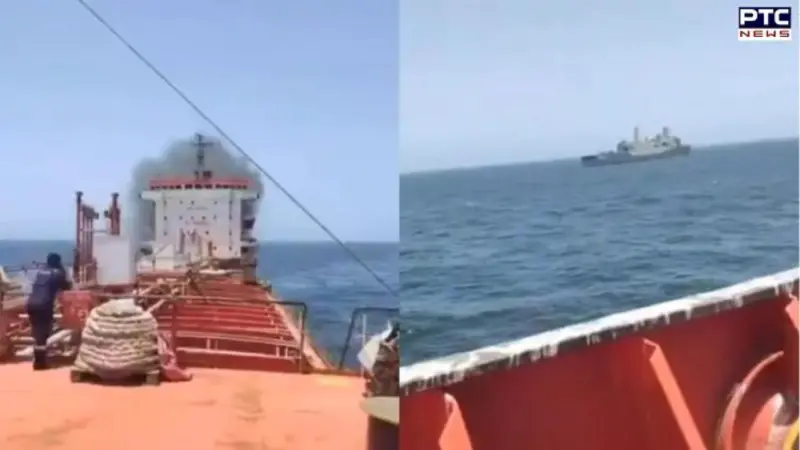Fire breaks out on oil tanker carrying 24 Indian crew members near Oman ...