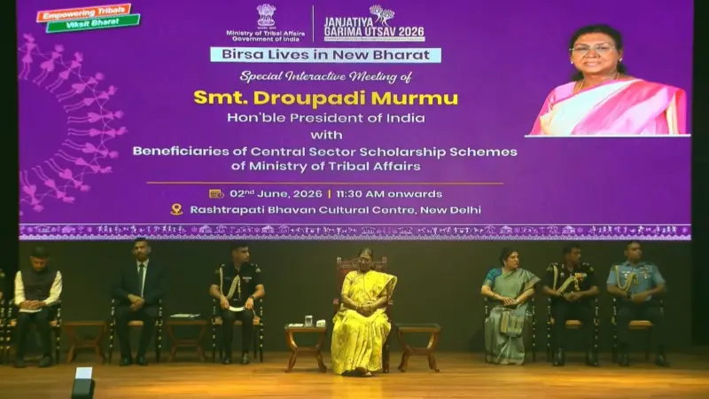 President Murmu urges tribal youth to pursue dreams through education ...