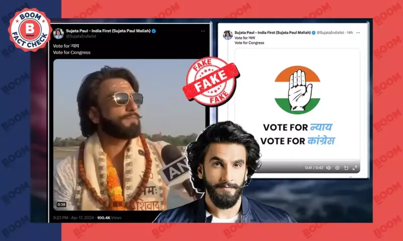 Video Of Ranveer Singh Criticising PM Modi Is A Deepfake AI Voice Clone ...