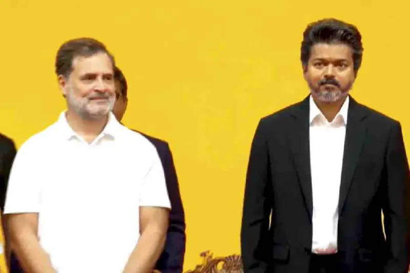 TVK's Joseph Vijay sworn in as Tamil Nadu chief minister, shares stage ...