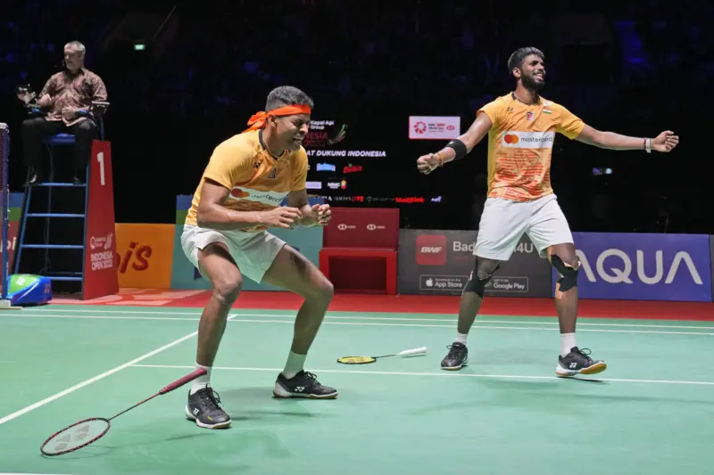 Satwik-Chirag upset world champion Korean pair to book Singapore Open ...