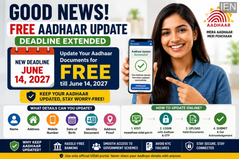 Aadhaar Update Deadline Extended Till June 2027, UIDAI Gives Big Relief ...